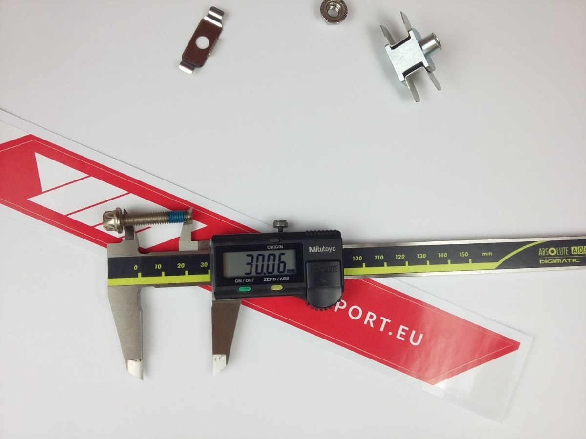 Floating screw H bobbins for Brembo two piece brake discs